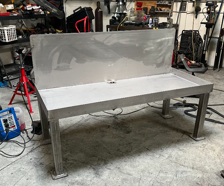 Custom Stainless Steel Washing Table - Madon Sheet Metal
